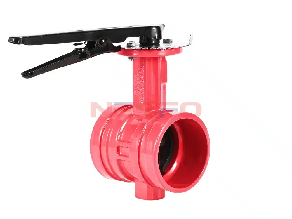 304 stainless steel handle groove butterfly valve D81X-16P