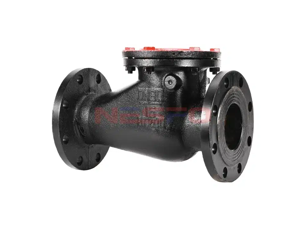 Cast iron short structure swing check valve H44T-16