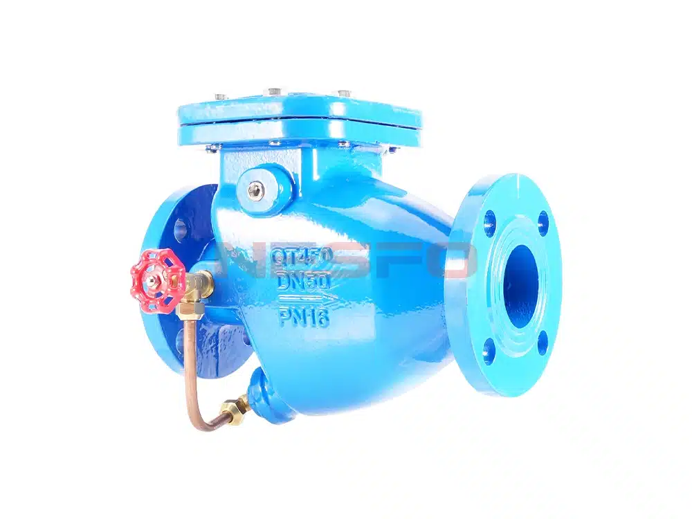 Ductile iron micro-resistance slow closing disc check valve HH48X-16Q