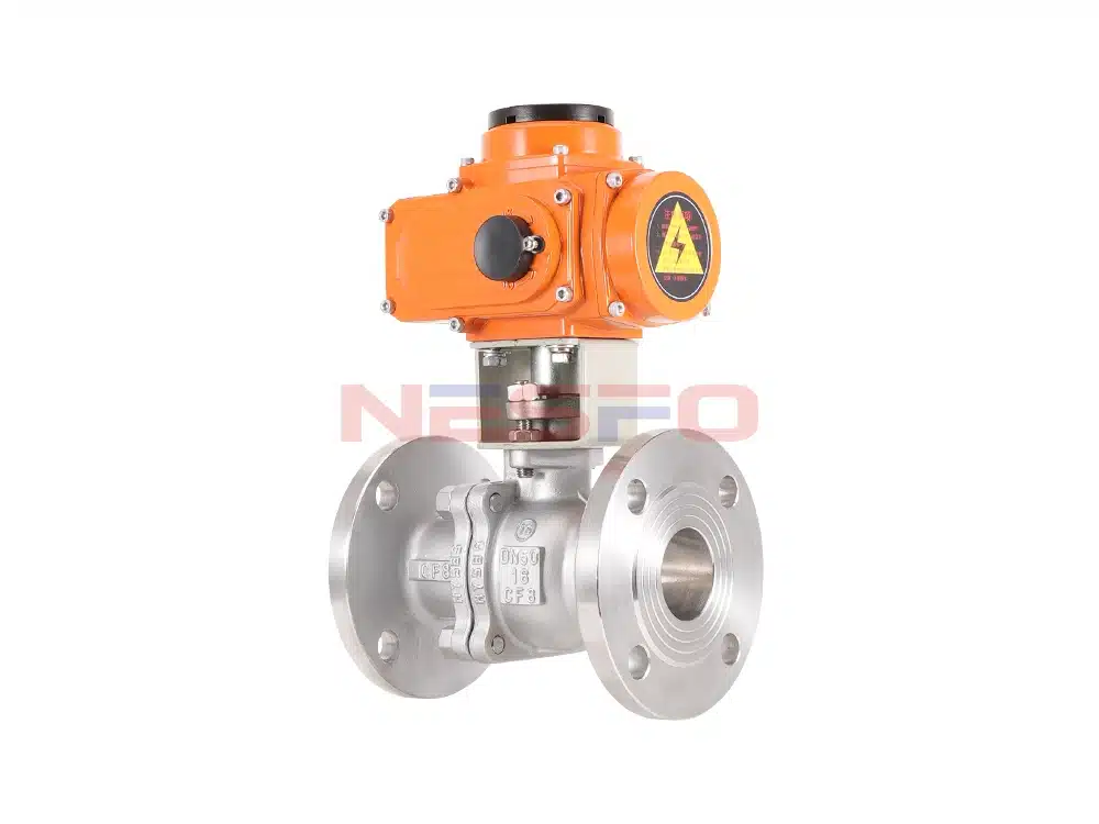 304 stainless steel electric two-piece ball valve Q911F-16P
